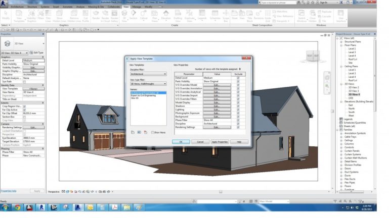 How to assign a view template to a view in Revit? - Tesla CAD UK